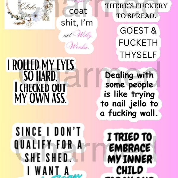 Quote Stickers - Etsy