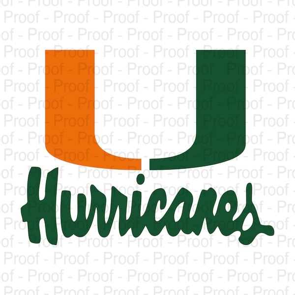 Miami Hurricanes Svg - Etsy