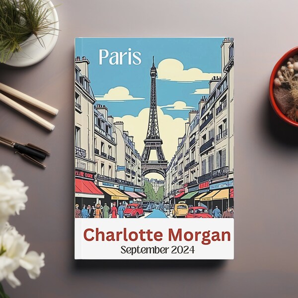 Paris Travel Journal - Etsy