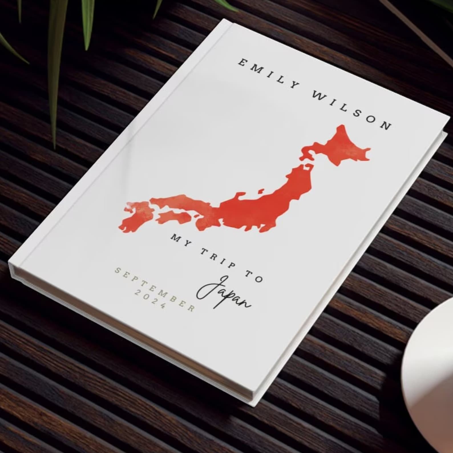 Personalised Japan Travel Journal for Her Him, Hardcover Book Travel ...