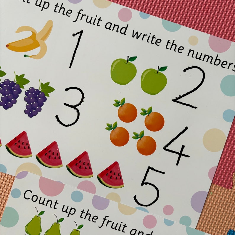 Alphabet & Numbers Activity Pack childrens Learning Resource - Etsy