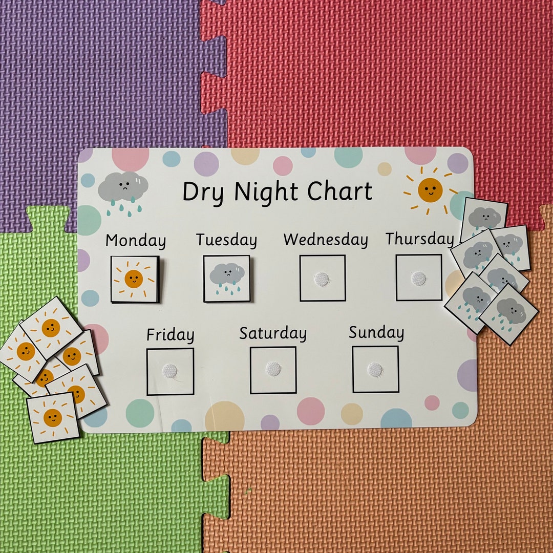 Dry Night Chart night Toilet Training - Etsy