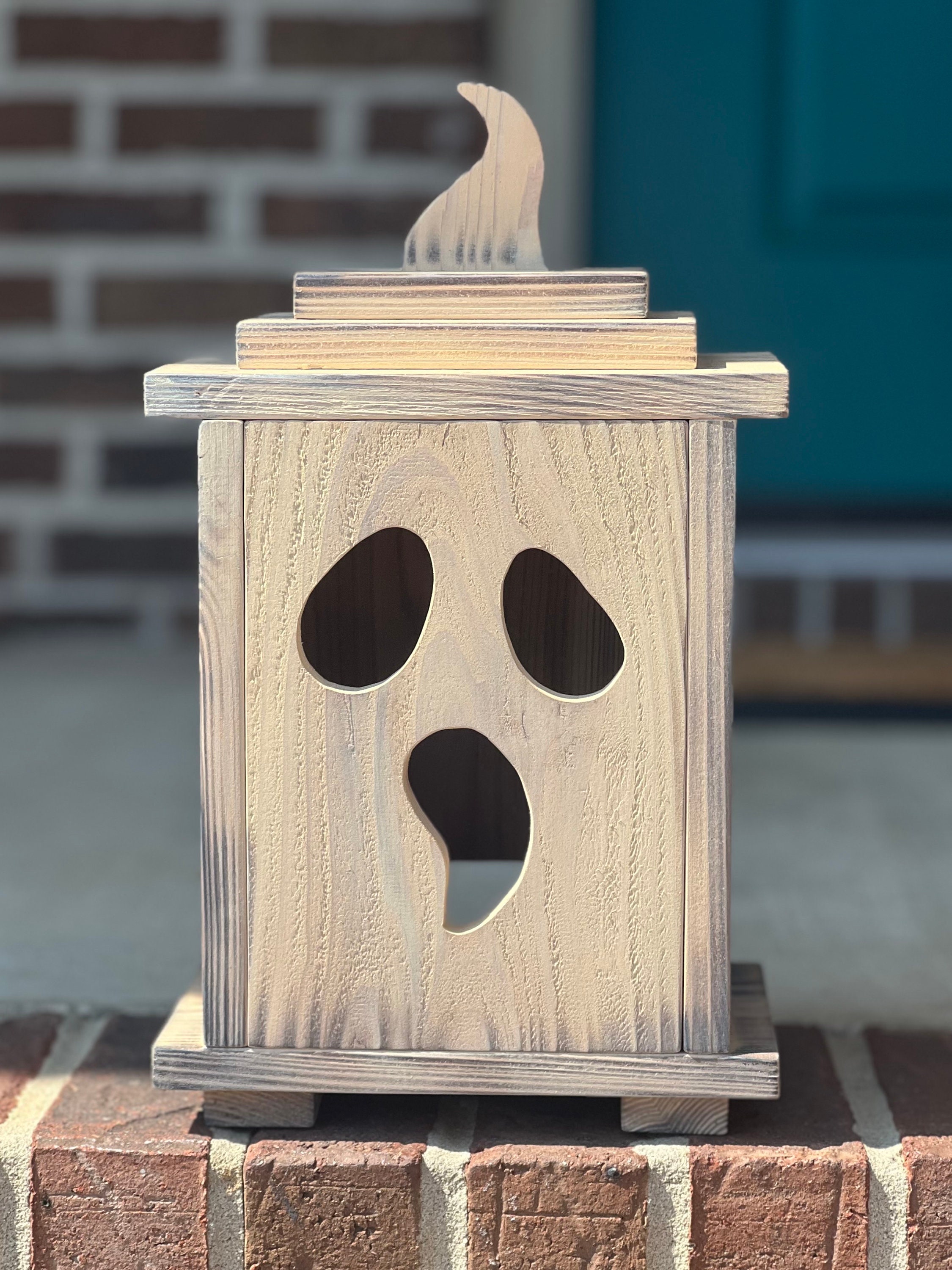 Wood Ghost Lantern - Etsy