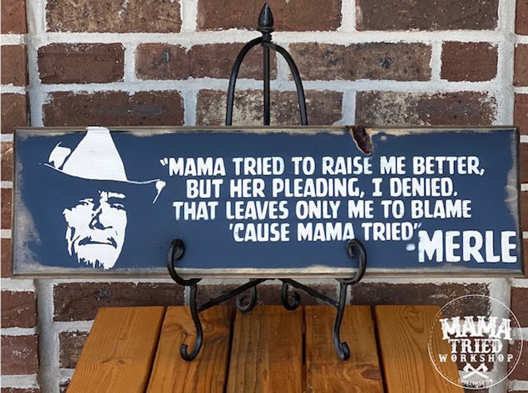 Merle Haggard Wood Sign - Etsy
