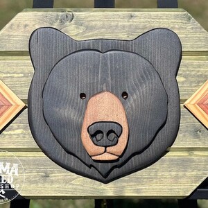 Black Bear Wood Art - Etsy