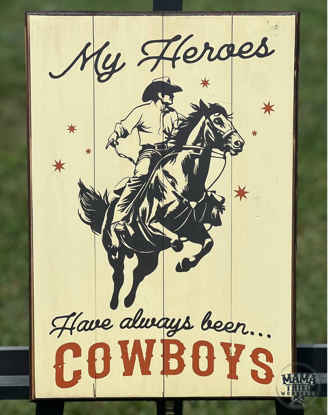 Cowboy Hero Wood Sign. - Etsy