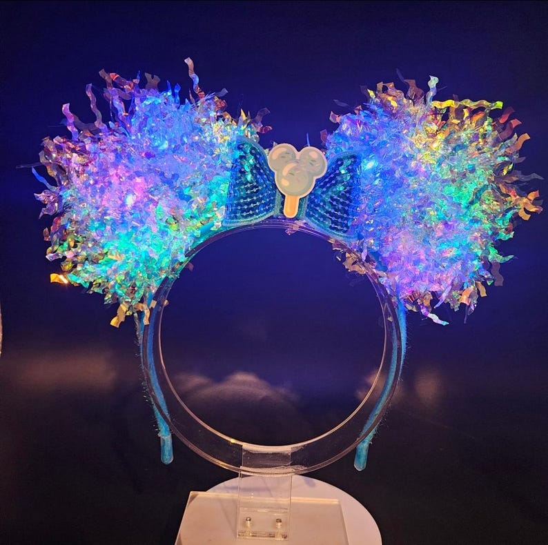 Mickey Ice Cream Bar Ears: Light up Iridescent Disneybound Snack ...
