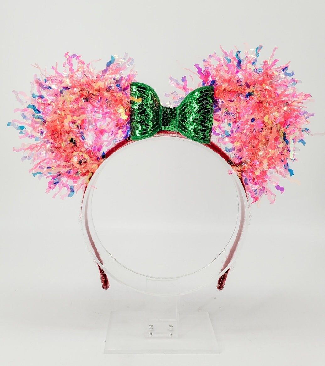 Brave Merida Inspired Mickey Ears, Disneybound, Iridescent Orange Pink ...