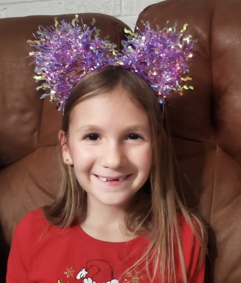 Asha & Rapunzel Princess Inspired Minnie Mouse Ears, Iridescent Purple ...