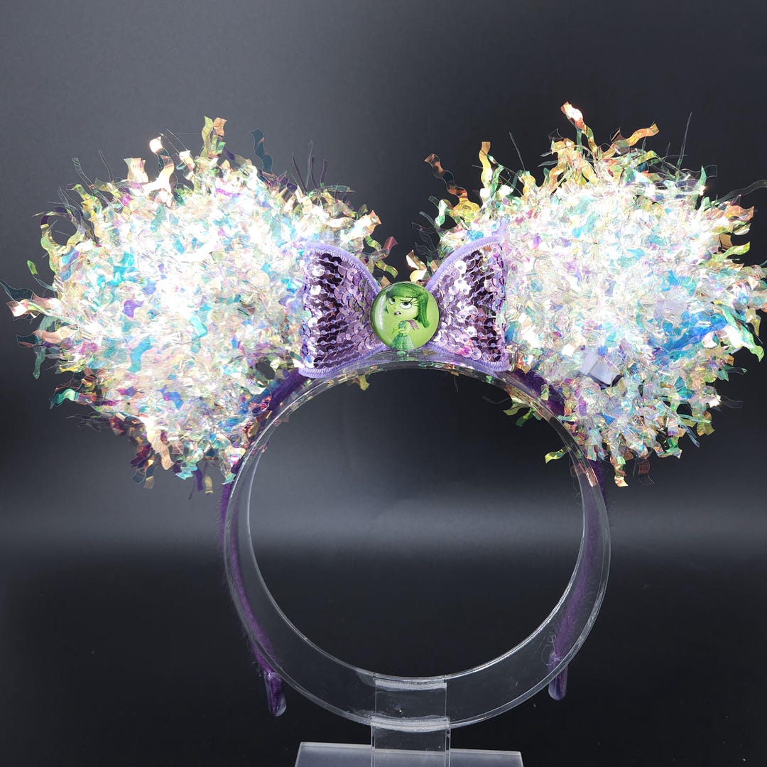 Disgust Inside Out Ear Core Memory Mickey Ear Disgust Disneybound Inside Out Headband Green ...
