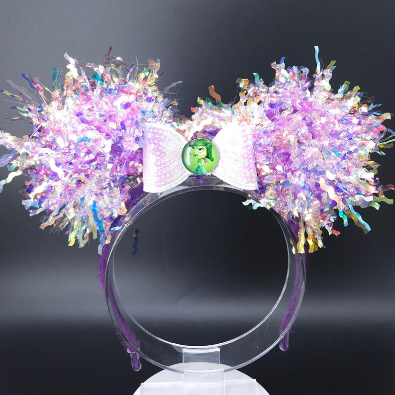 Disgust Inside Out Ear Core Memory Mickey Ear Disneybound Disgust Inside Out Headband Purple ...