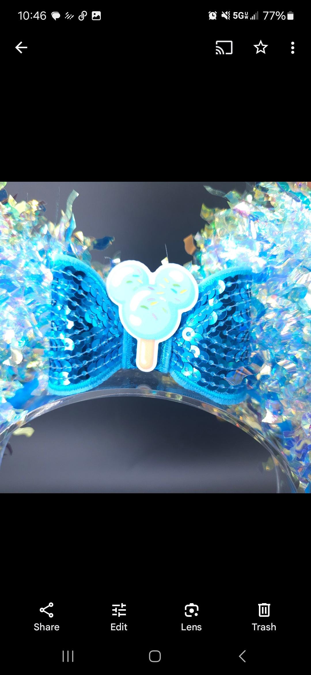 Mickey Ice Cream Bar Ears: Light up Iridescent Disneybound Snack ...