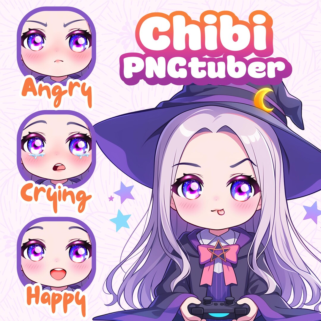Custom Pngtuber Chibi, Pngtuber Model, Pngtuber Emotes, Discord Twitch ...