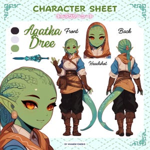 Reference Sheet for Your Avatar | Character Sheet | Character Reference ...