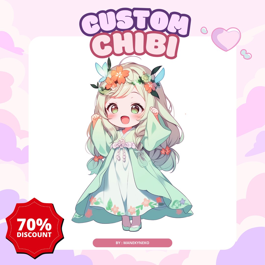 CUSTOM CHIBI, Cartoon, Fanart, Original Character Anime Pngtuber ...