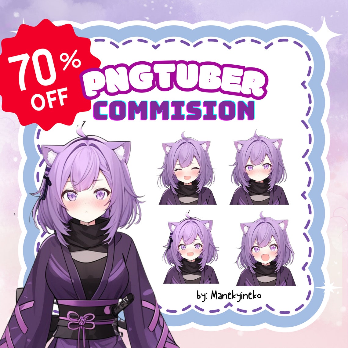 Custom Pngtuber Pngtuber Commission Pngtuber Model Pngtuber Character ...