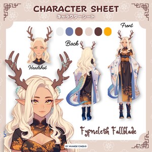 Reference Sheet for Your Avatar | Character Sheet | Character Reference ...