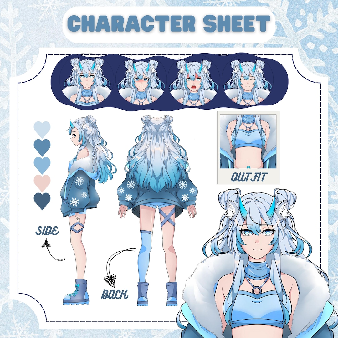 Reference Sheet, Custom Reference Sheet, Character Sheet Commission ...