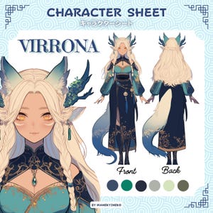 Reference Sheet for Your Avatar | Character Sheet | Character Reference ...