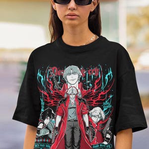Dante Shooting DMC Premium Unisex T-shirt, May Cry DMC3 Premium Unisex ...