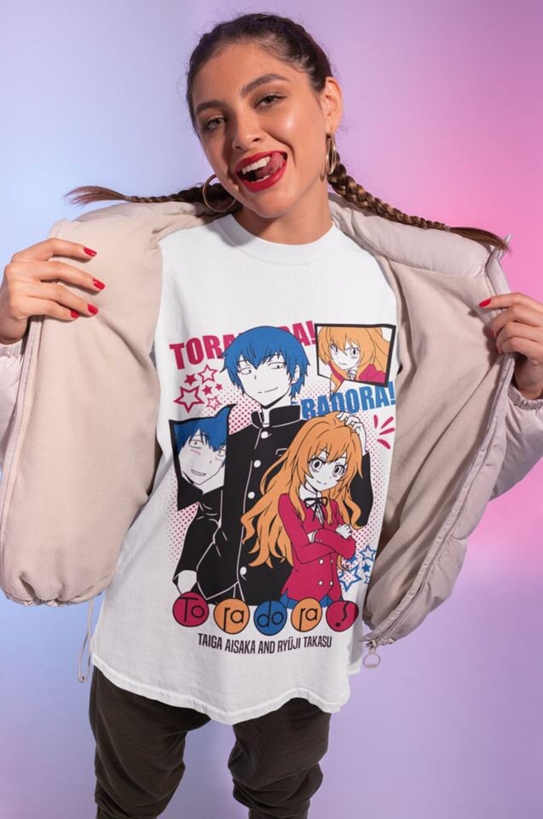 Unisex Toradora! Taiga Aisaka Promise Anime T-shirt, Ryuji Takasu Manga ...