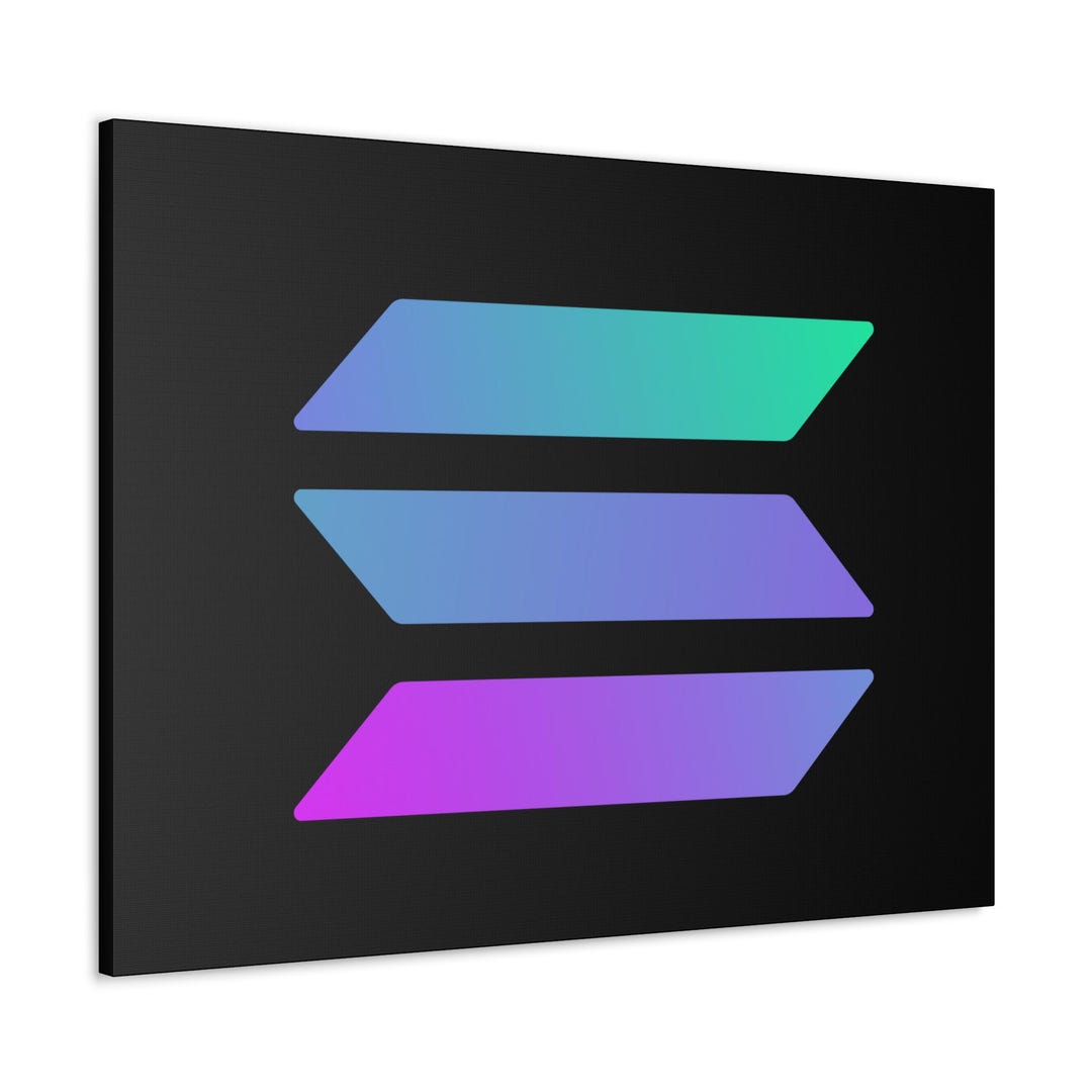 SOLANA SOL Wall Art SOLANA Logo Sol Token Cryptocurrency Coin Sol ...