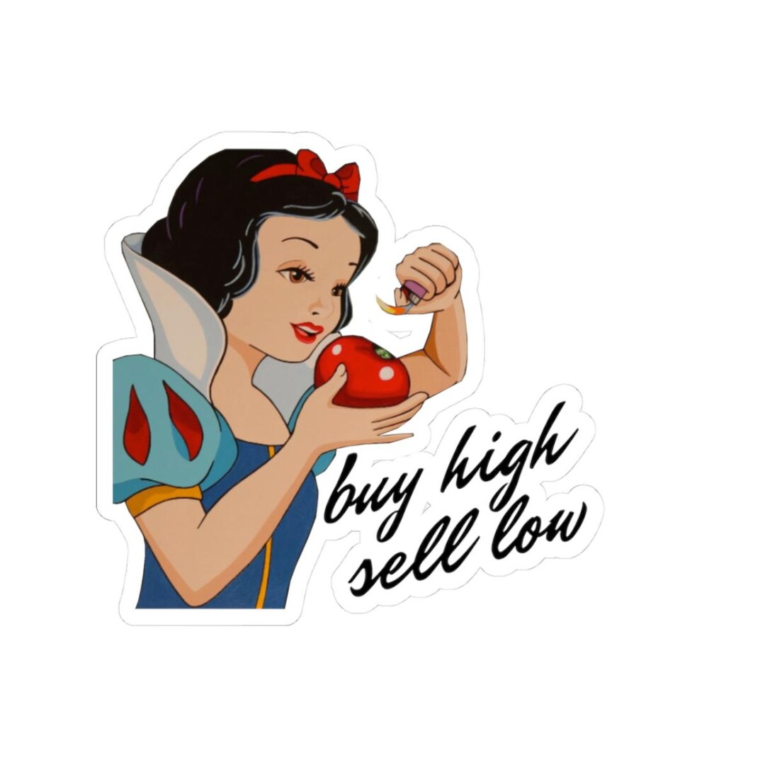 Buy High Sell Low Stickers, Stock Market Humor, Day Trader Gift, Wall ...