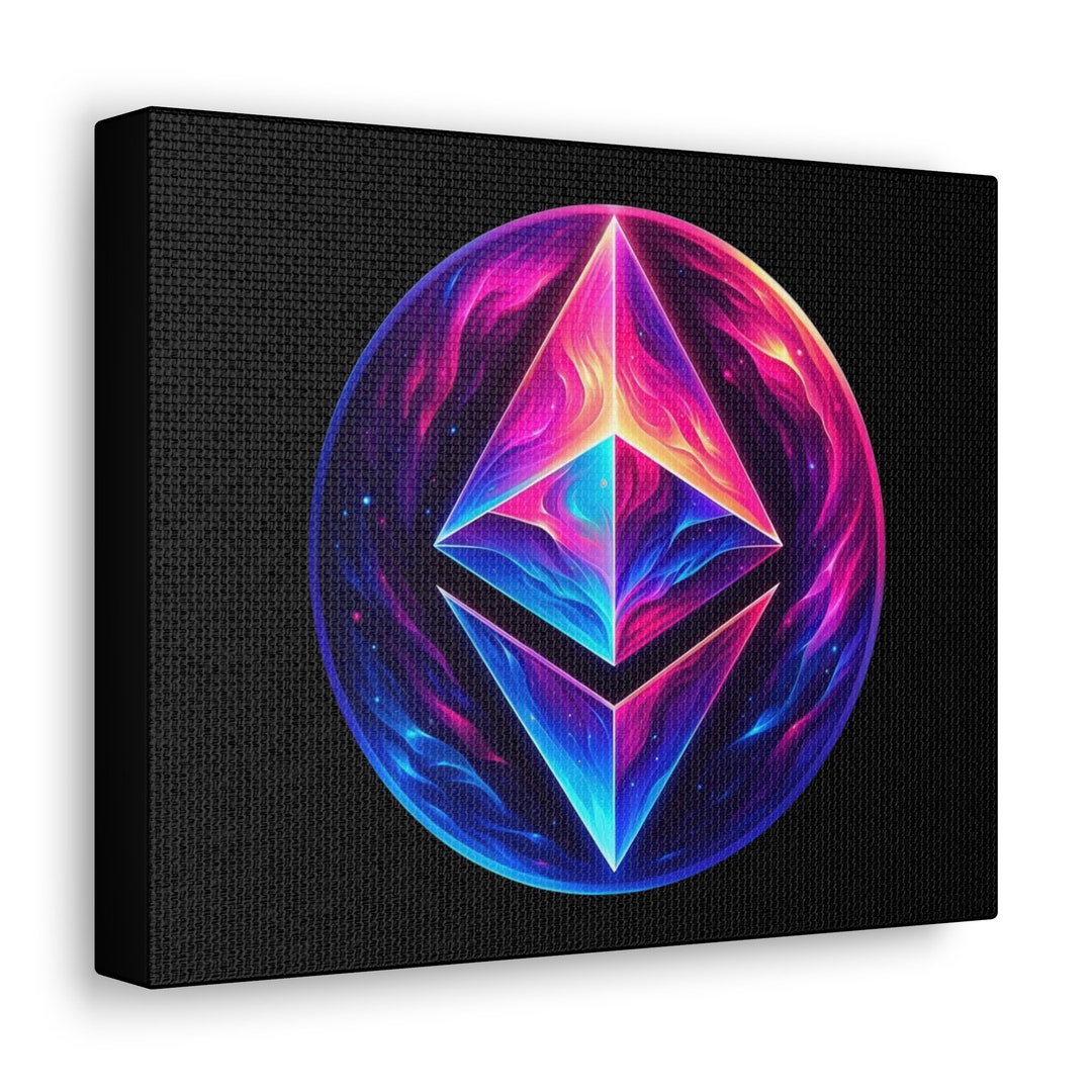 ETHEREUM ETH Wall Art ETH Token Cryptocurrency Coin Ethereum Eth Logo ...