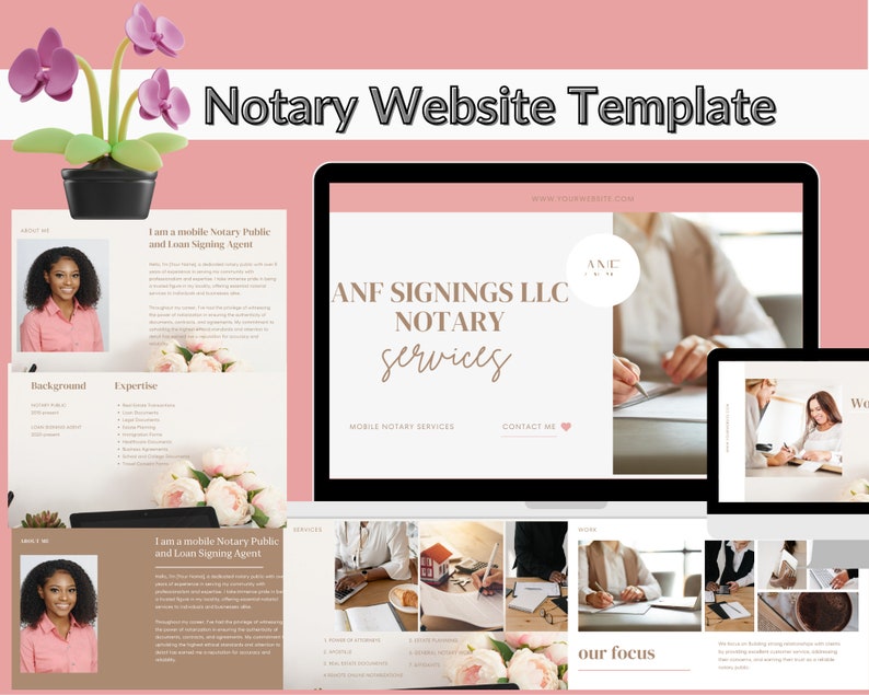 Notary Ultimate Template Bundle | Editable Digital Download for ...