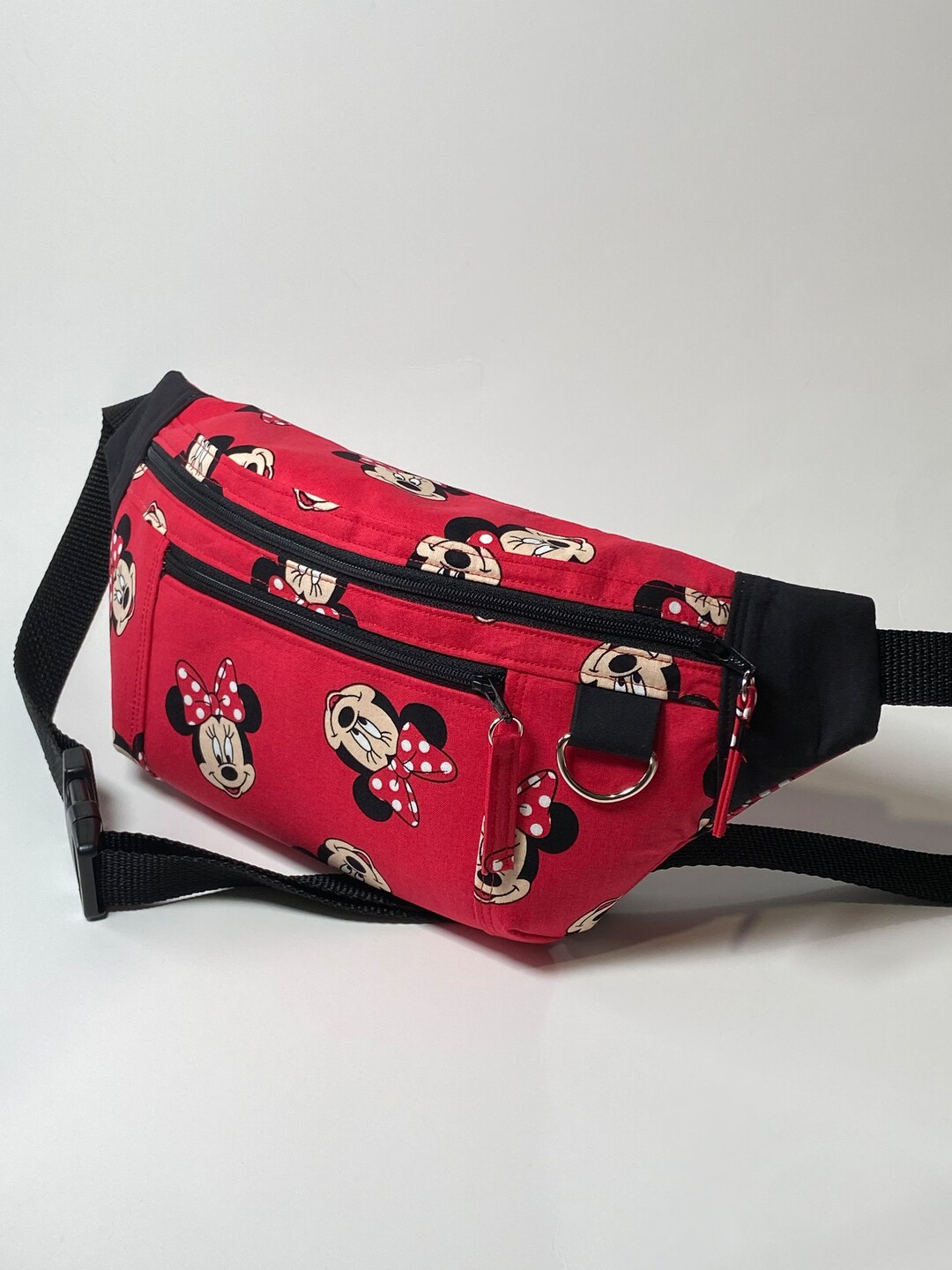 Minnie Mouse Themed Fanny Pack / Belt Bag With Mickey Mouse Lining - Etsy