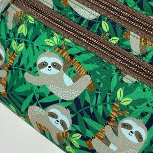 Sloth Themed Fanny Pack / Belt Bag With 3 Zippered Pockets. Great Gift ...
