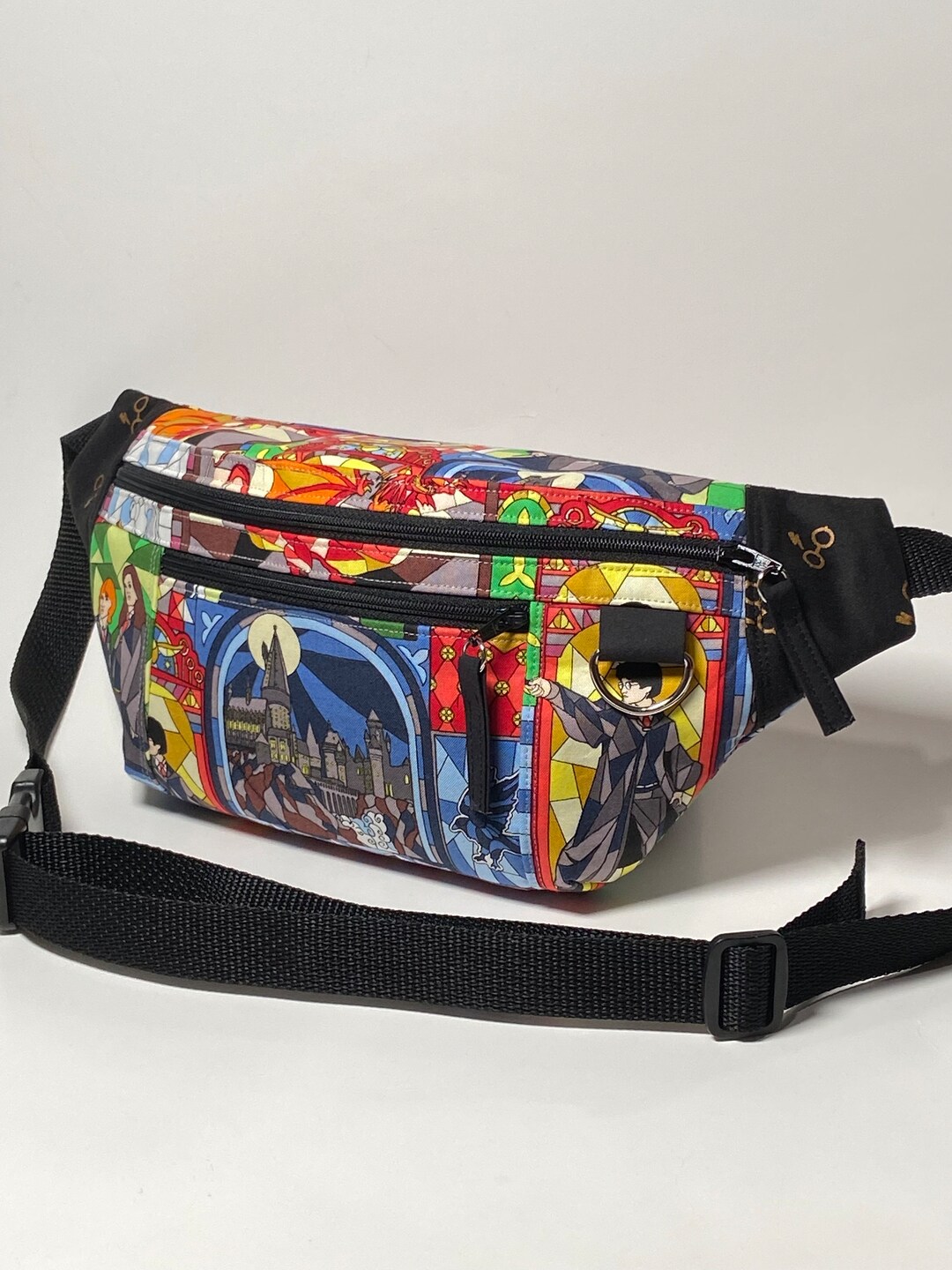 Wizard and Dragon Themed Fanny Pack With 3 Zippered Pockets Perfect for ...