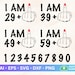 I Am 39 Plus Middle Finger Svg, I Am 49 Plus Middle Finger Svg, 50th ...