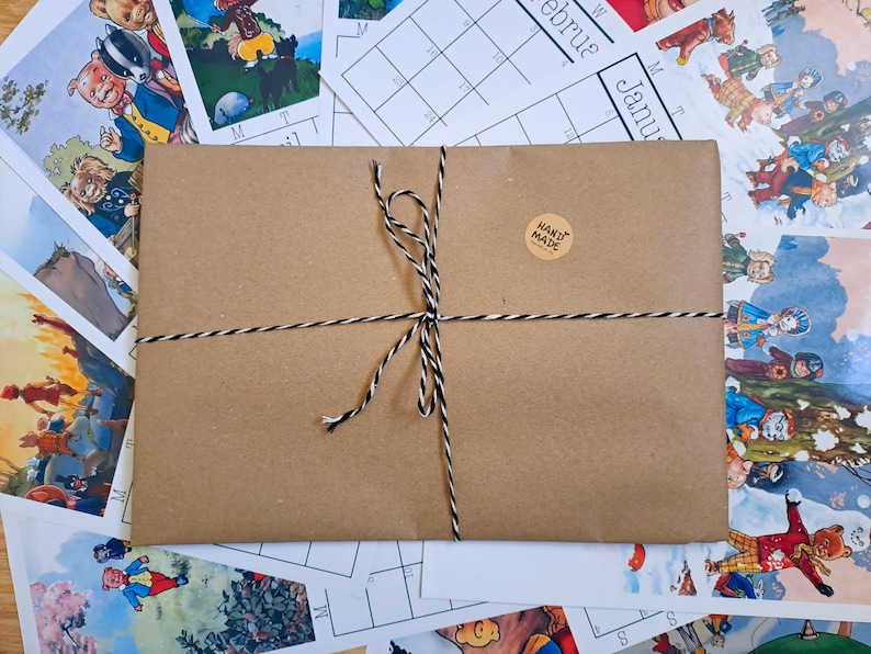 Rupert Bear 2026 Calendar – Handmade Vintage Design – A4 Spiral Bound ...