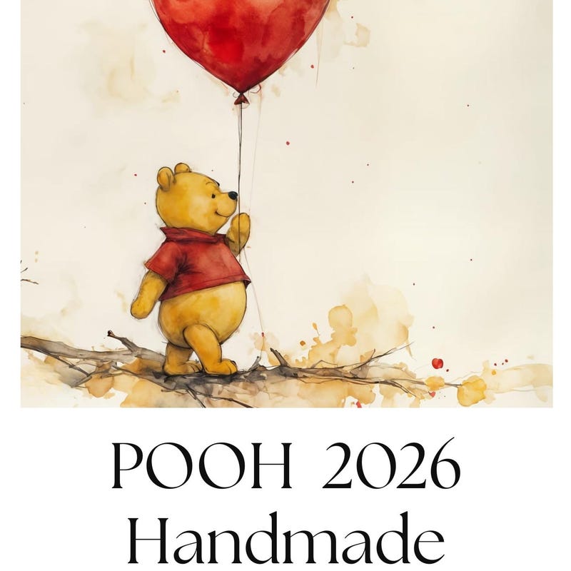 2026 Winnie the Pooh Calendar - Etsy