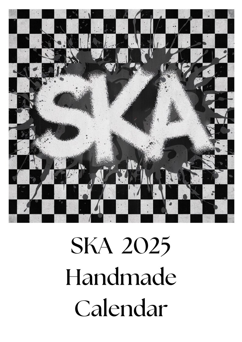 SKA 2025 Handmade Calendar, A4 Size, One Month View, Spiral Bound ...
