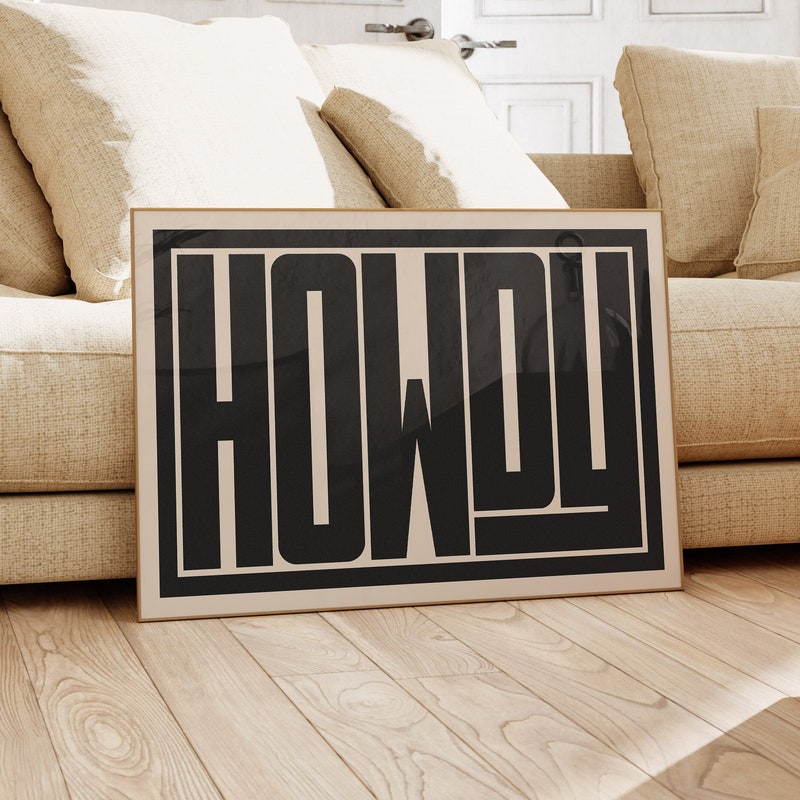 Howdy Sign - Etsy