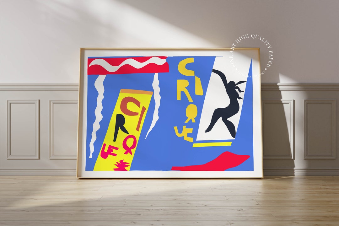 Henri Matisse Print Circus Mid Century Modern Wall Art Abstract Poster ...