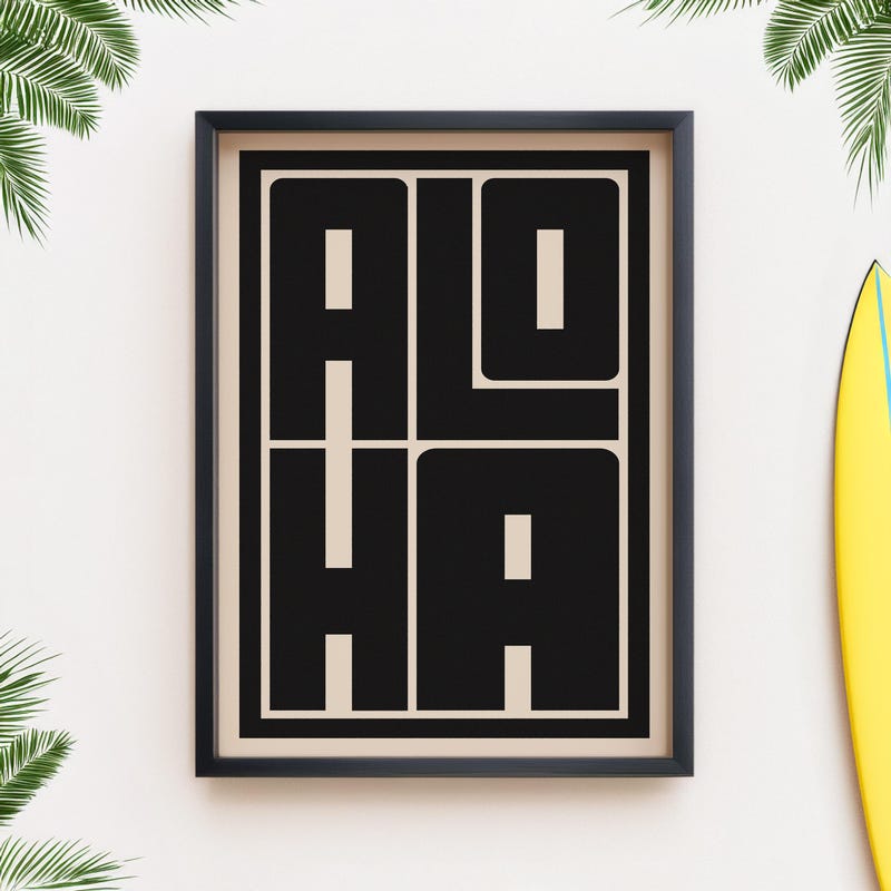 Typography Wall Art Etsy