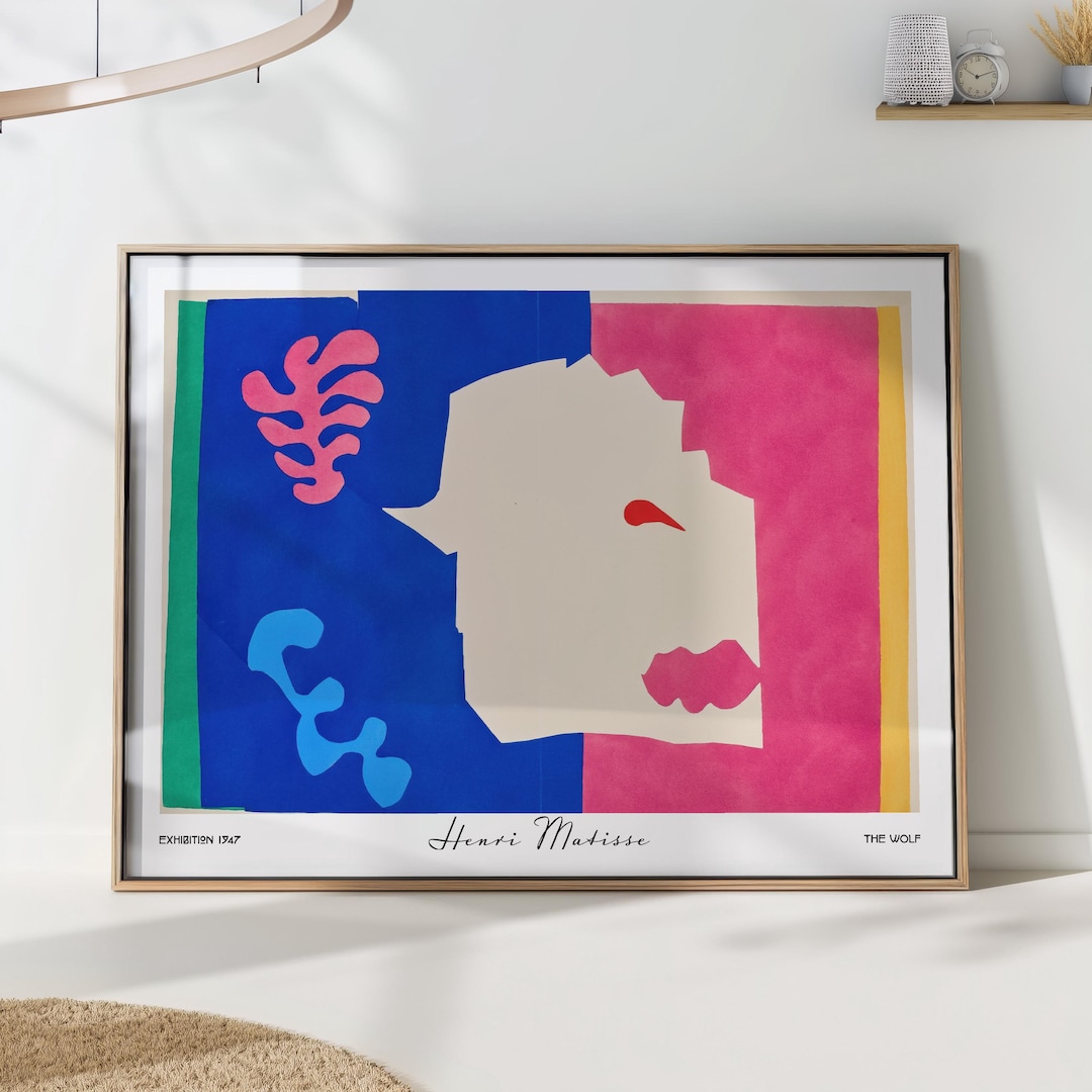 Henri Matisse the Wolf - Bold Abstract Art Print, Modern Wall Decor - Etsy