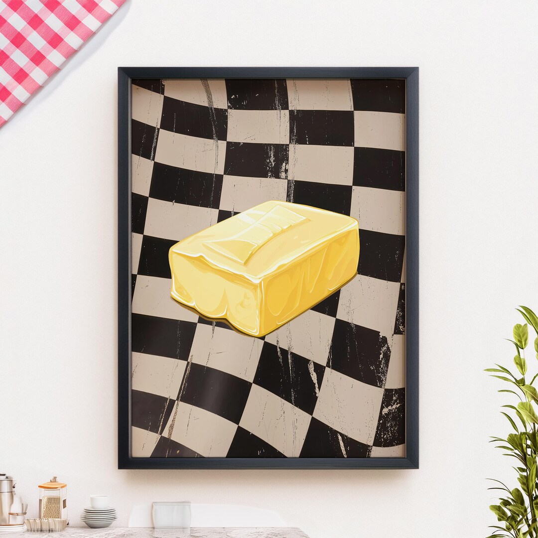 Retro Butter Kitchen Art Print Food Poster PRINTED on Luxury Paper - Etsy