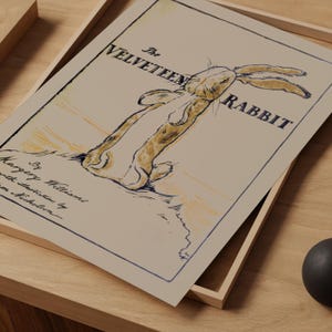 The Velveteen Rabbit Book Cover Print: Vintage Children's Art - Etsy