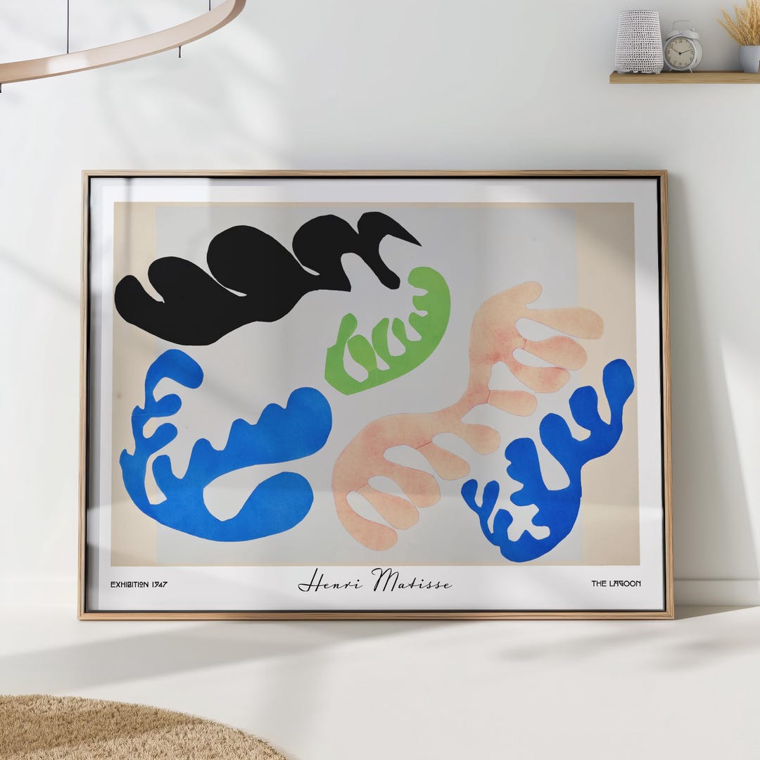 Henri Matisse the Lagoon Abstract Organic Art Print - Mid Century ...