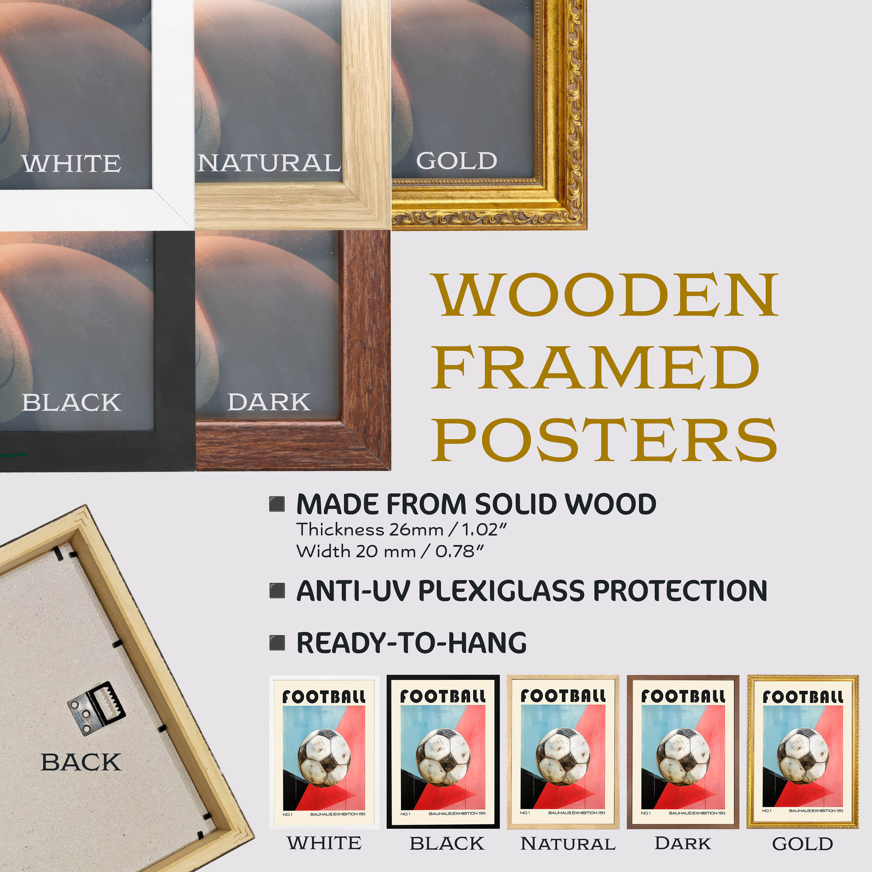 Football Poster Bauhaus Exhibition Print Soccer Art Retro Sports Wall ...