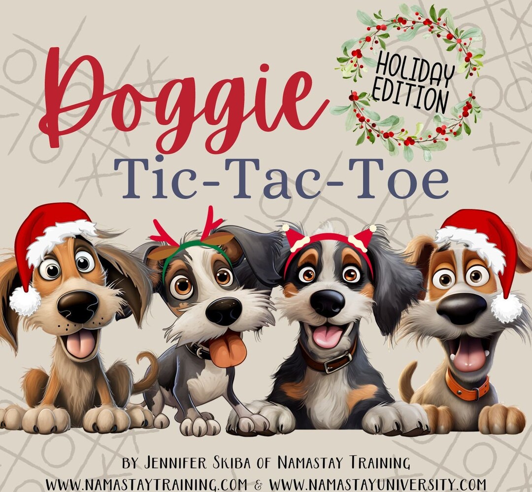 Digital Download Doggie Tic-tac-toe Training Game, Dog Training, Kid ...