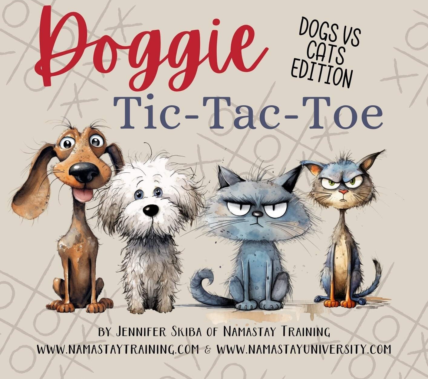 Digital Download Doggie Tic-tac-toe Training Game, Dog Training, Kid ...