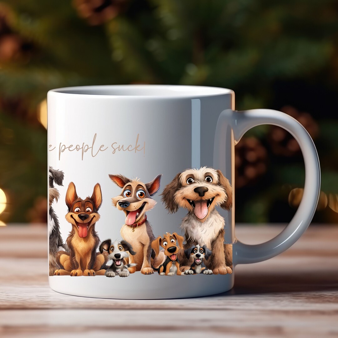 Funny Dog Coffee Cup, Dog Mug, Gift for a Dog-lover, Dog Quote, Rescue ...