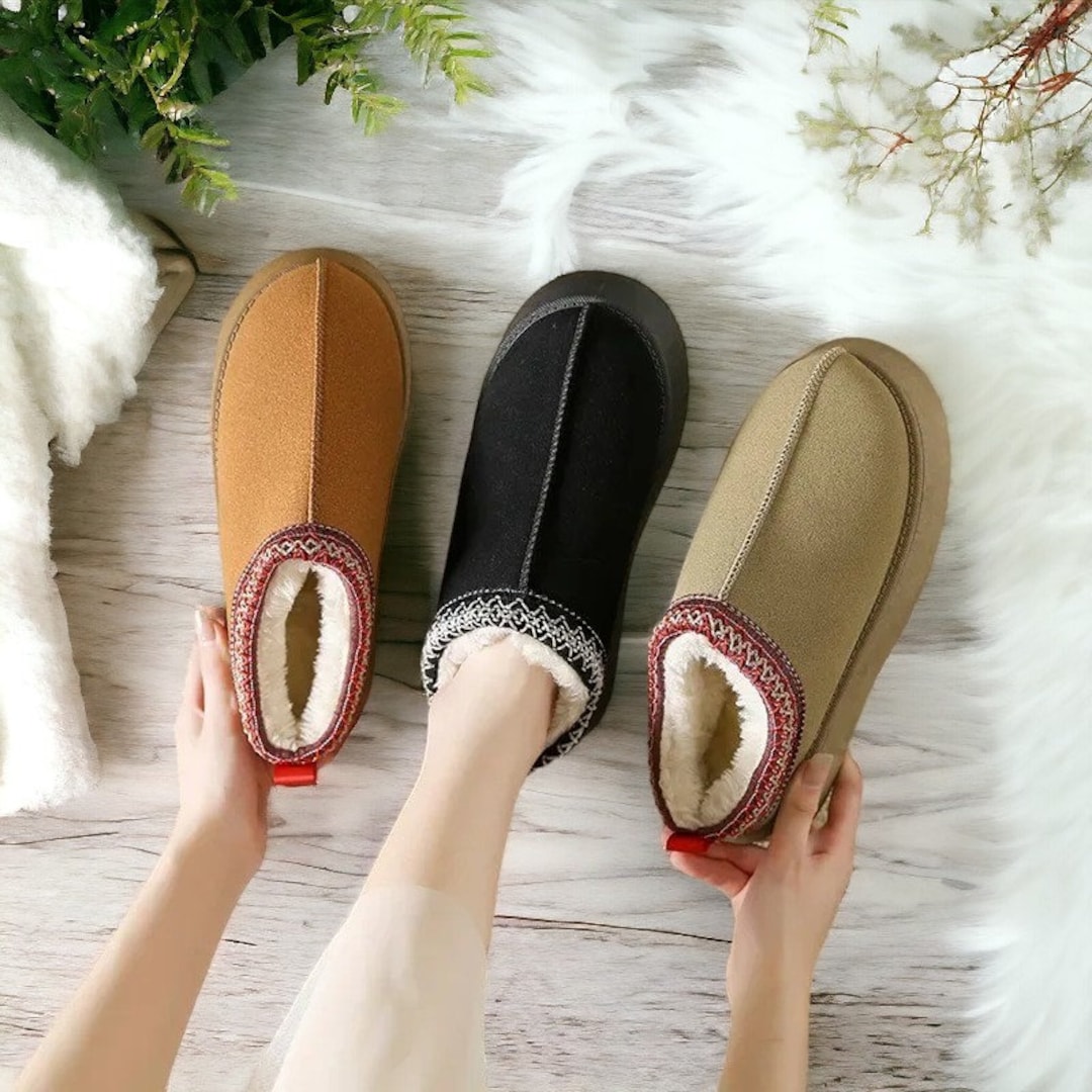 Ugg Tazz Style Boots Dupe Black, Rain and Snow Boots, Comfy Uggs for ...