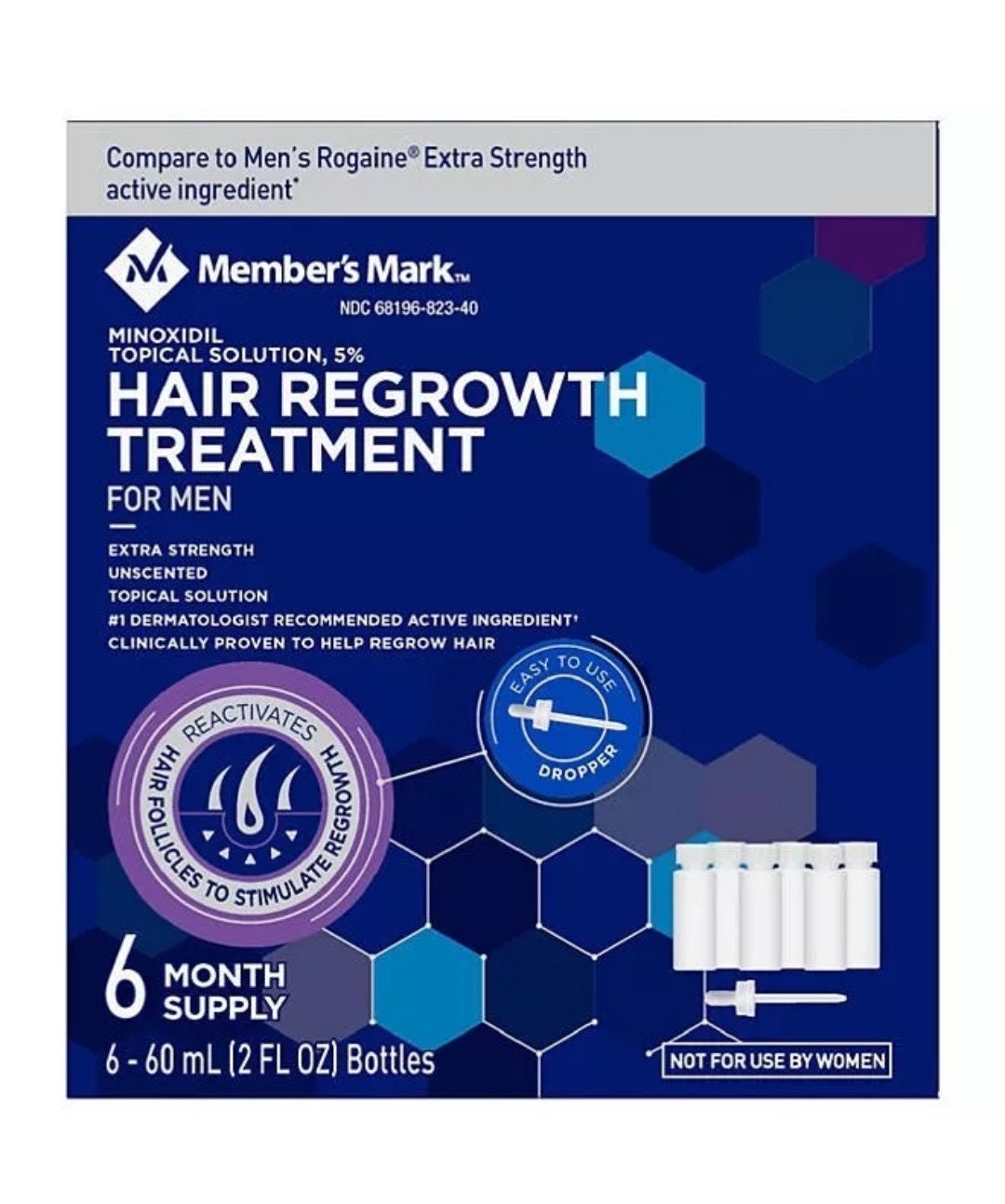 Member's Mark Minoxidil Liquid With Pipette - Etsy