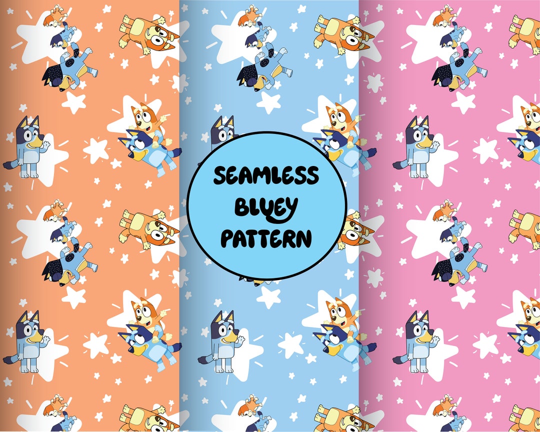 Bluey / Bluey Seamless Pattern / Seamless Pattern / Seamless Design ...